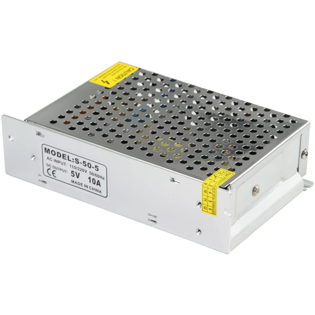 5V Metal Case Power Supply (10A) | H&E Electronics