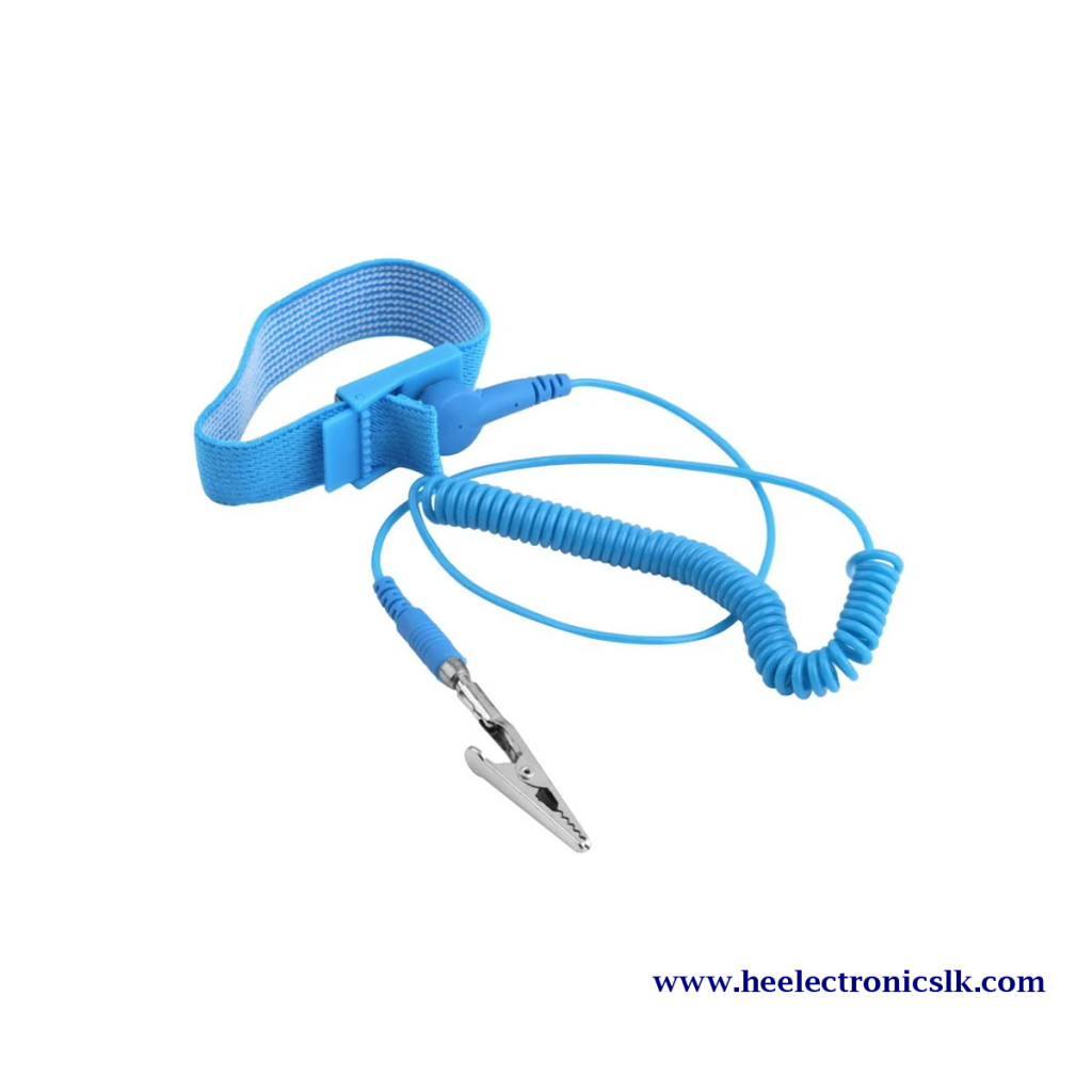 Adjustable Anti-Static Wrist Strap with Alligator Clip | H&E Electronics