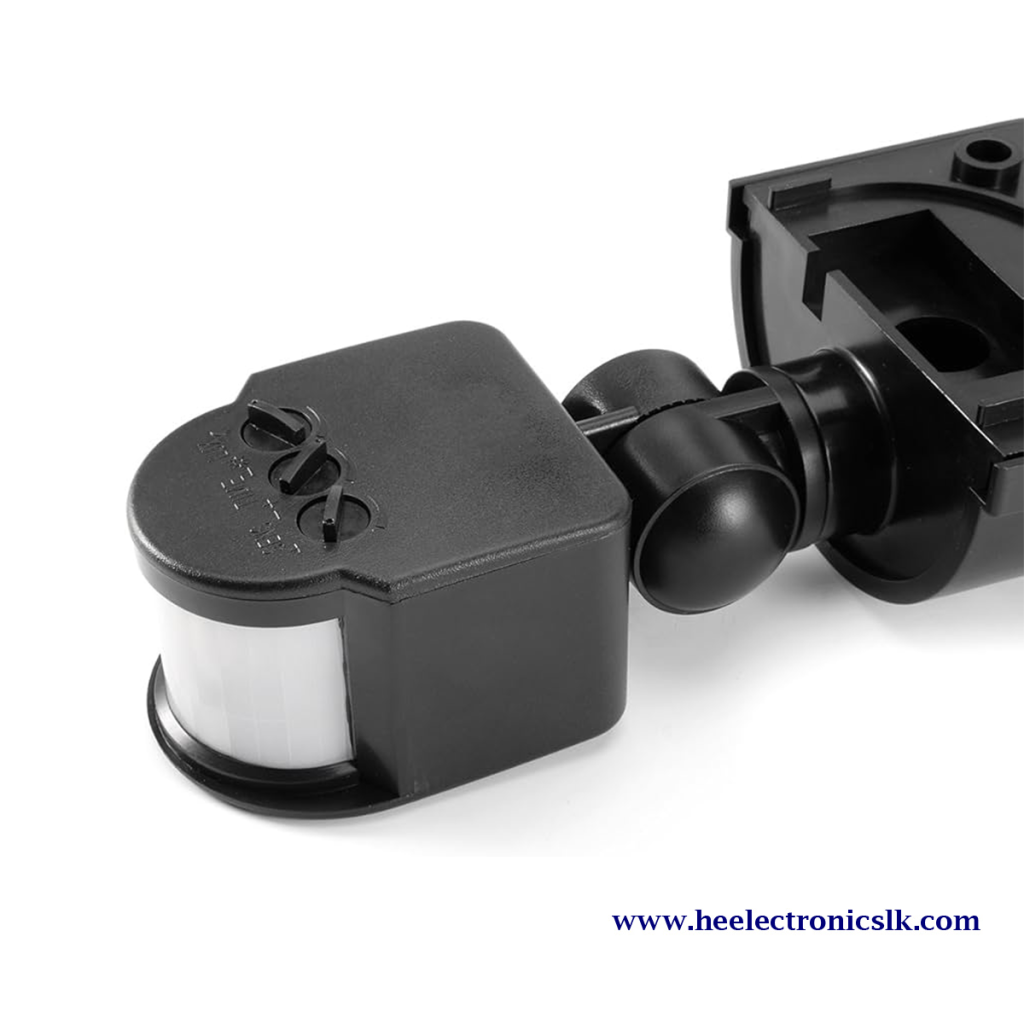 Outdoor Pir Motion Sensor Black AC 110V-230V | H&E Electronics