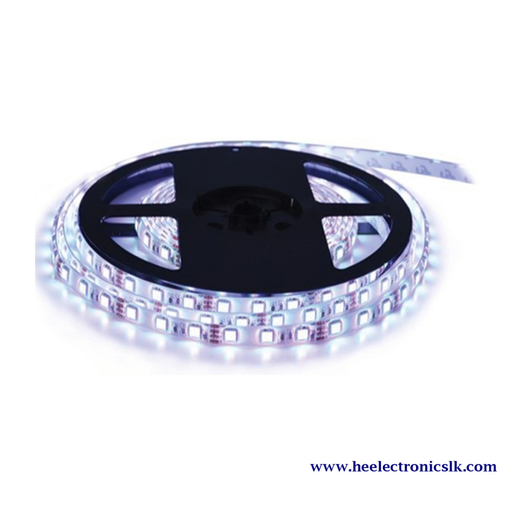 2835 5m 12V Strip White 120LED | H&E Electronics
